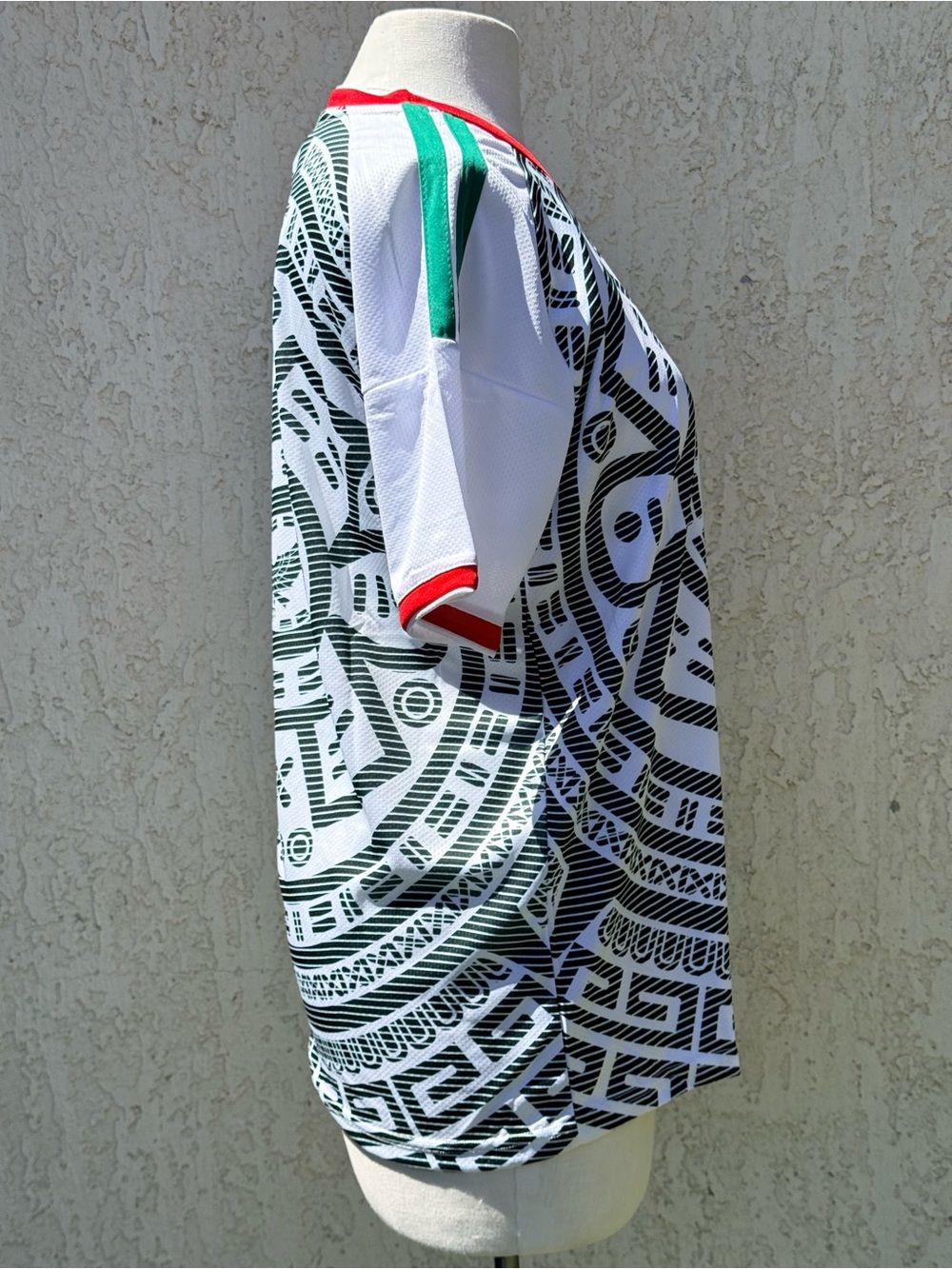 Tops | Mexico 1998 World Cup Retro Away Jersey Aztec Calendar White ...